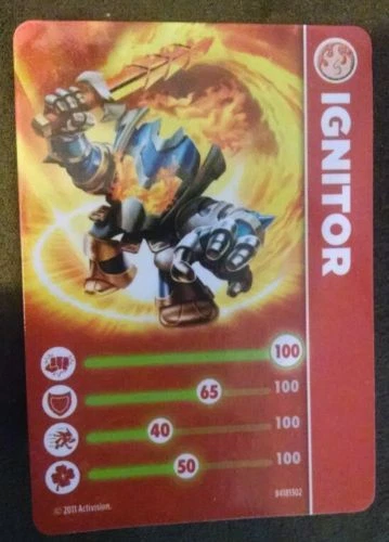 Ignitor Skylander Card