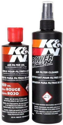 K&N Air Filter Cleaning Kit: Squeeze Filter Cleaner and Red Oil Kit ...