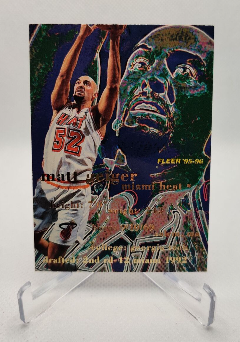 1995-96 Fleer -Basketball Matt Geiger #94 Miami Heat | eBay