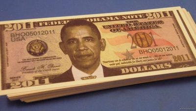 WHOLESALE LOT 100 BARACK OBAMA 2011 NOVELTY MONEY BILLS death of Bin ...
