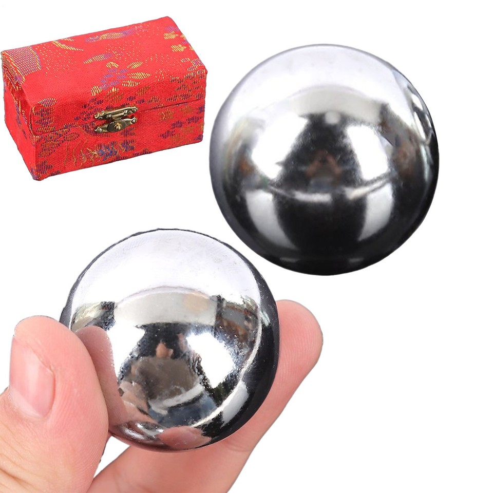 Chinese Baoding Balls Health Hand Exercise Stress Relaxation Therapy | eBay