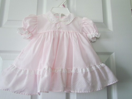 Vintage Alexis Adorable Pink Baby Girls Dress Bloomers Size 9 Months | eBay