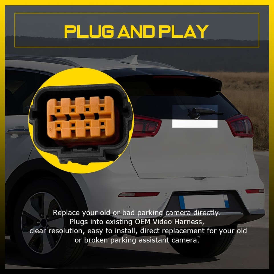 Rear View Backup Camera 95760G5000 Black Fit Kia Niro 2017-2021 EV 2019 ...