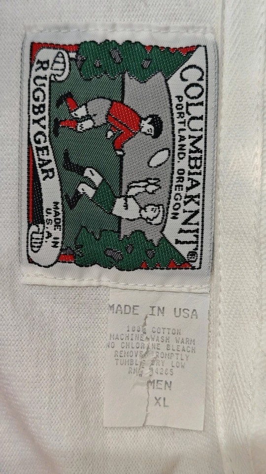 Rare Columbiaknit Polo Long Sleeve XL Oregon USA Rugby Vintage | eBay UK