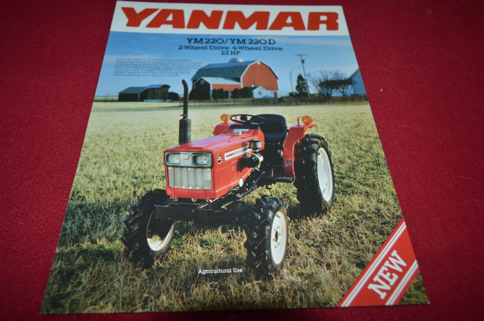 Yanmar YM220 YM220D Tractor Dealer's Brochure GDSD8 | eBay