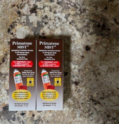 2-Pack - Primatene Mist Epinephrine Inhalation Aerosol - EXP 9/2026 ...