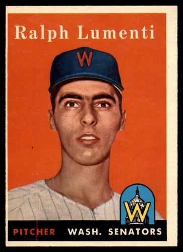 1958 Topps #369 Ralph Lumenti EX/NM RC Rookie Senators ID:86397 | eBay