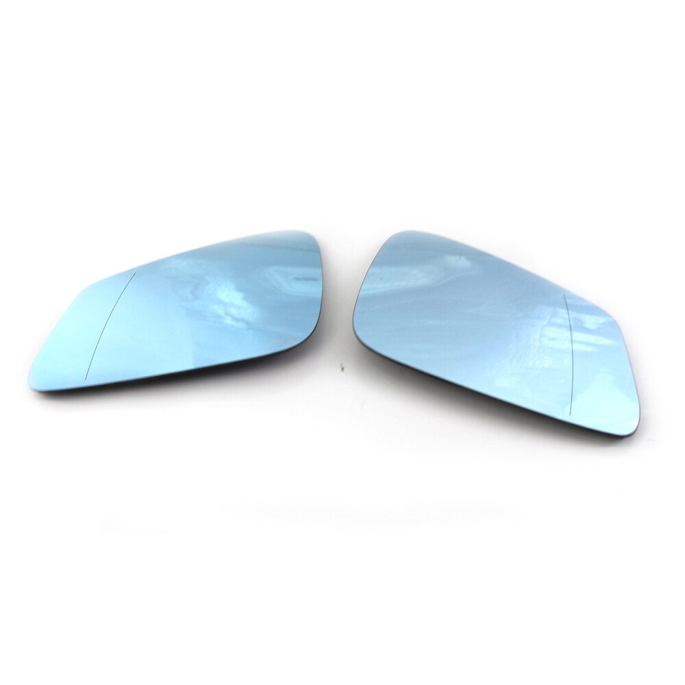 2X For BMW F10 F11 10-16 E60 F12 Blue Heated Side Wing Mirror Glass ...