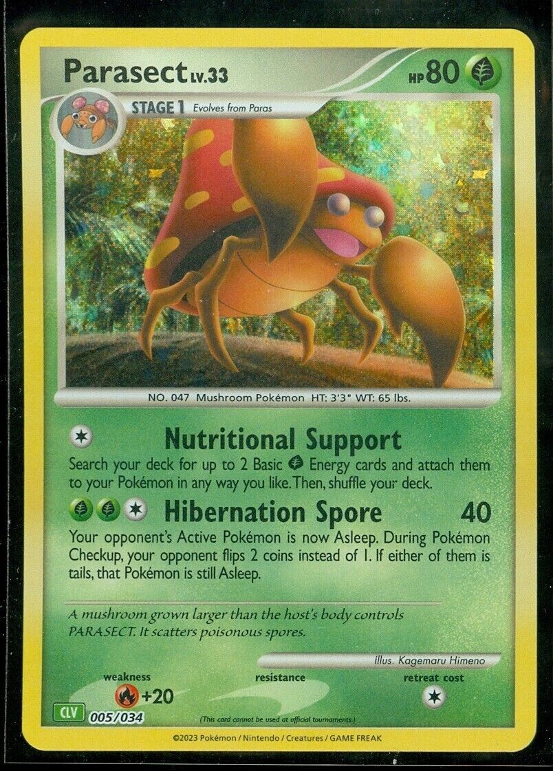 Pokemon PARASECT - CLV 005/034 Classic Collection - HOLO - MINT | eBay