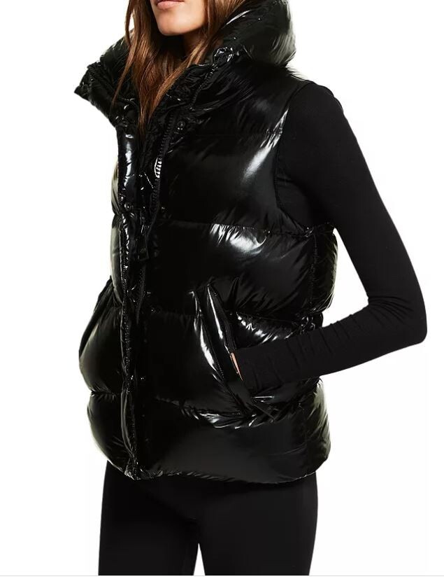 SAM. Simone Puffer Vest Duck Down Wind Resistant Water Repellant CAVIAR ...