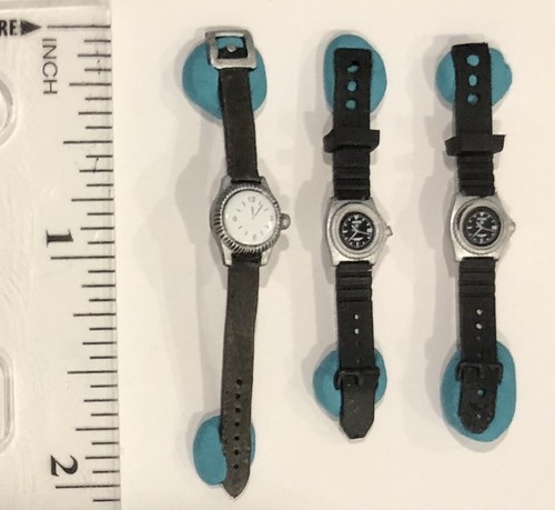 12" / 1/6TH SCALE MEN'S WATCH / WATCHES ACTION FIGURE ACCESSORY LOT #4 ...