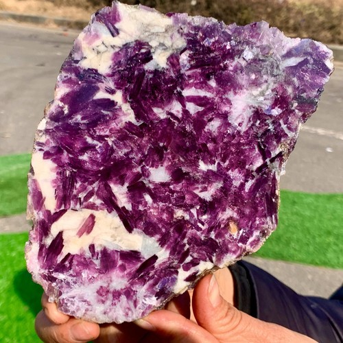 457g Natural Purple Lepidolite Crystal Sample Flake Treatment - Museum ...