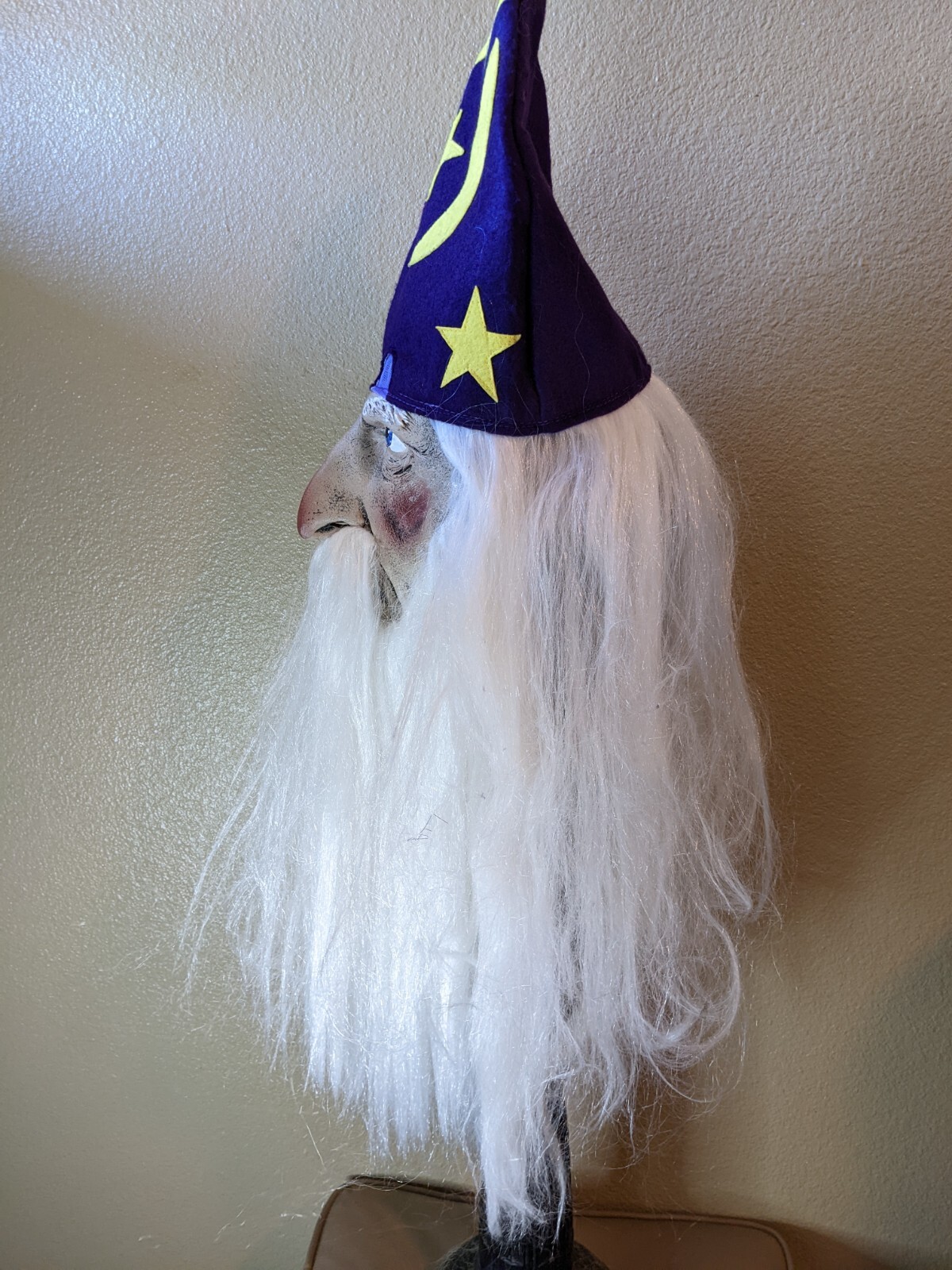 Wizard Merlin Halloween Mask Long White Beard Mario Chiodo Studios ...