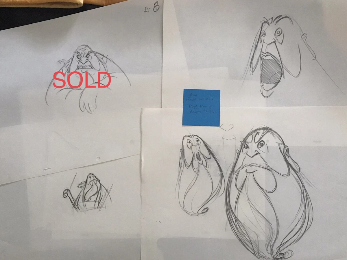 Original Disney Character Sketches