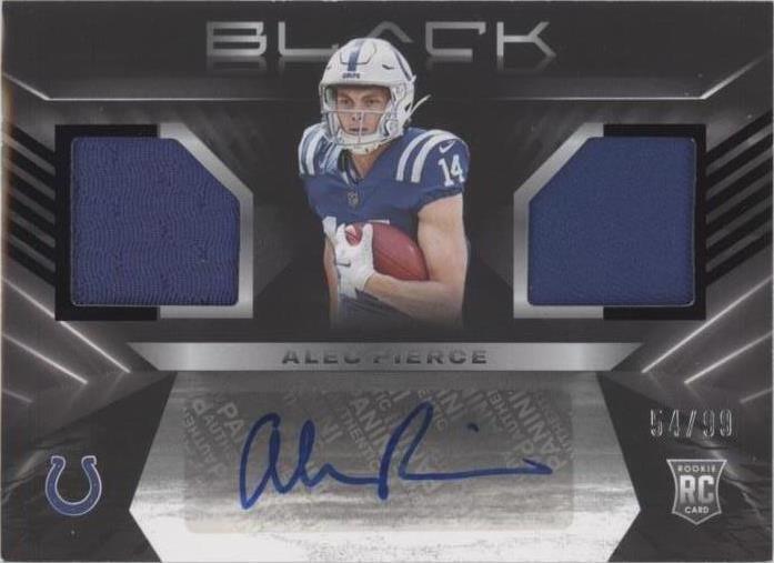 2022 Panini Black - Rookie Signature Materials Alec Pierce #RSM-API /99 ...