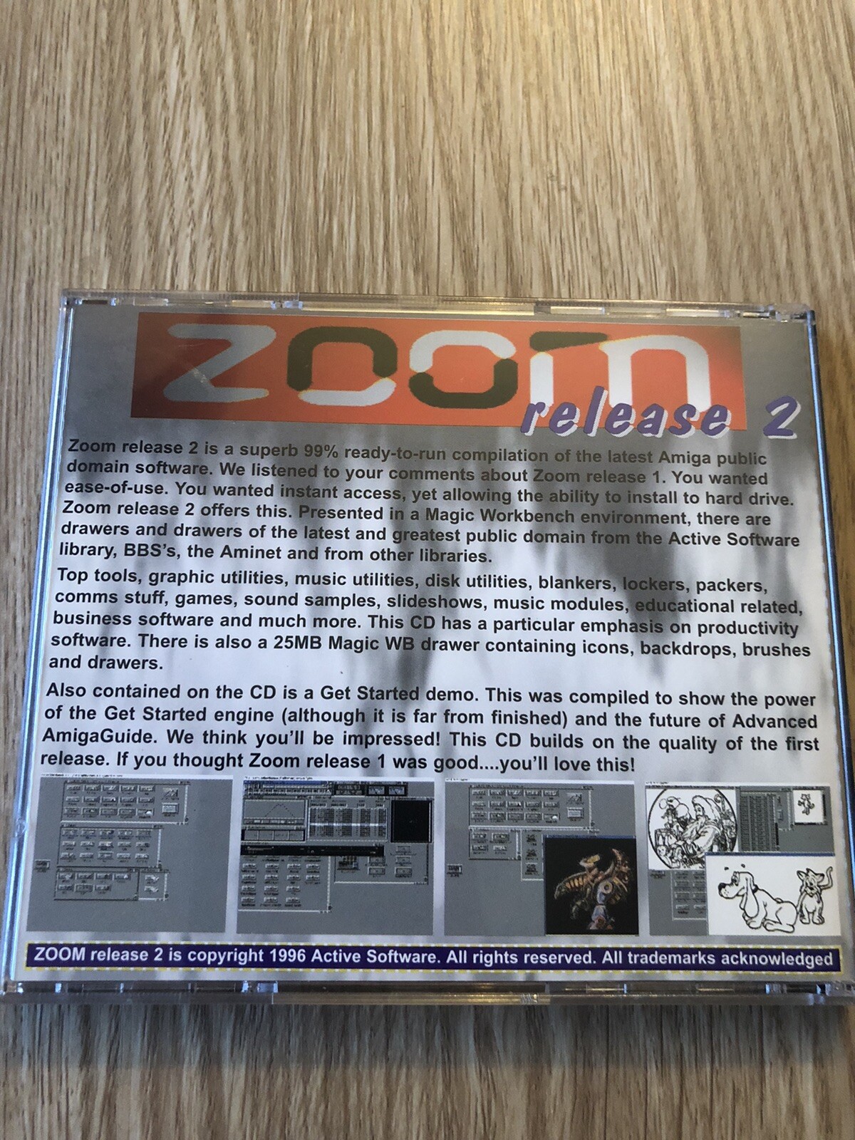 ZOOM RELEASE 2 COMMODORE AMIGA CD ROM GAMES PROGRAMS MUSIC TOP TOOLS ...