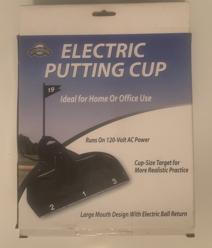 On Course Electric Putting Cup Black Returns Ball Golf Practice | eBay