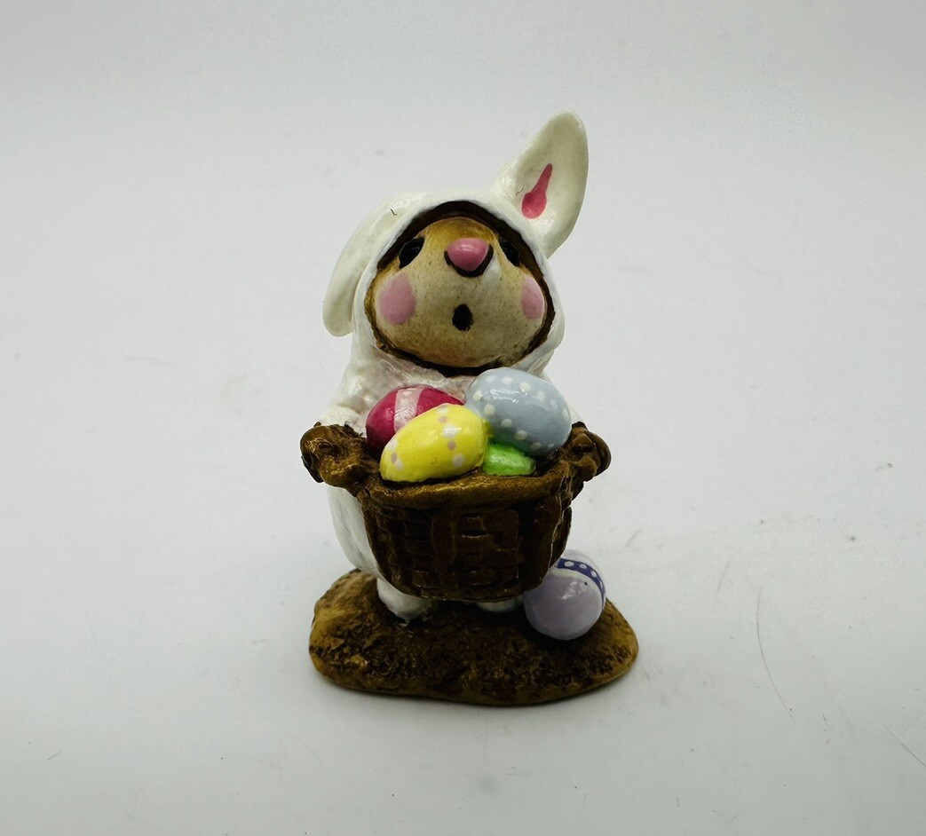 Wee Forest Folk Easter Bunny Mouse Blue Easter Edition M-82 Retired | eBay