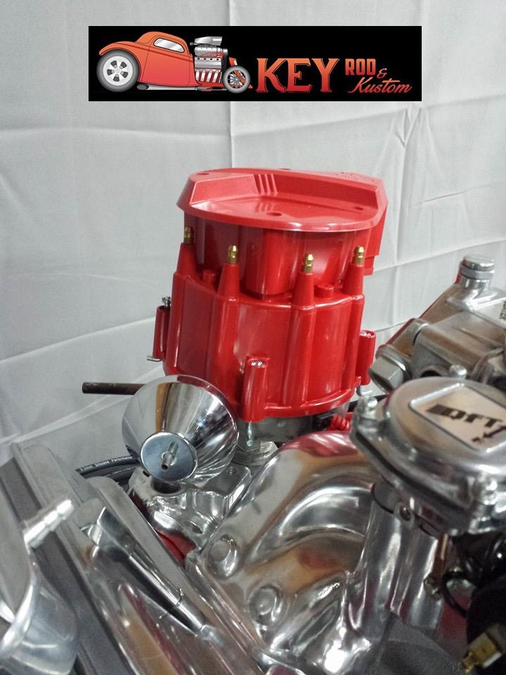 GM HEI Red Distributor Cap & Rotor Set SBC BBC 65K Volt Coil Module ...