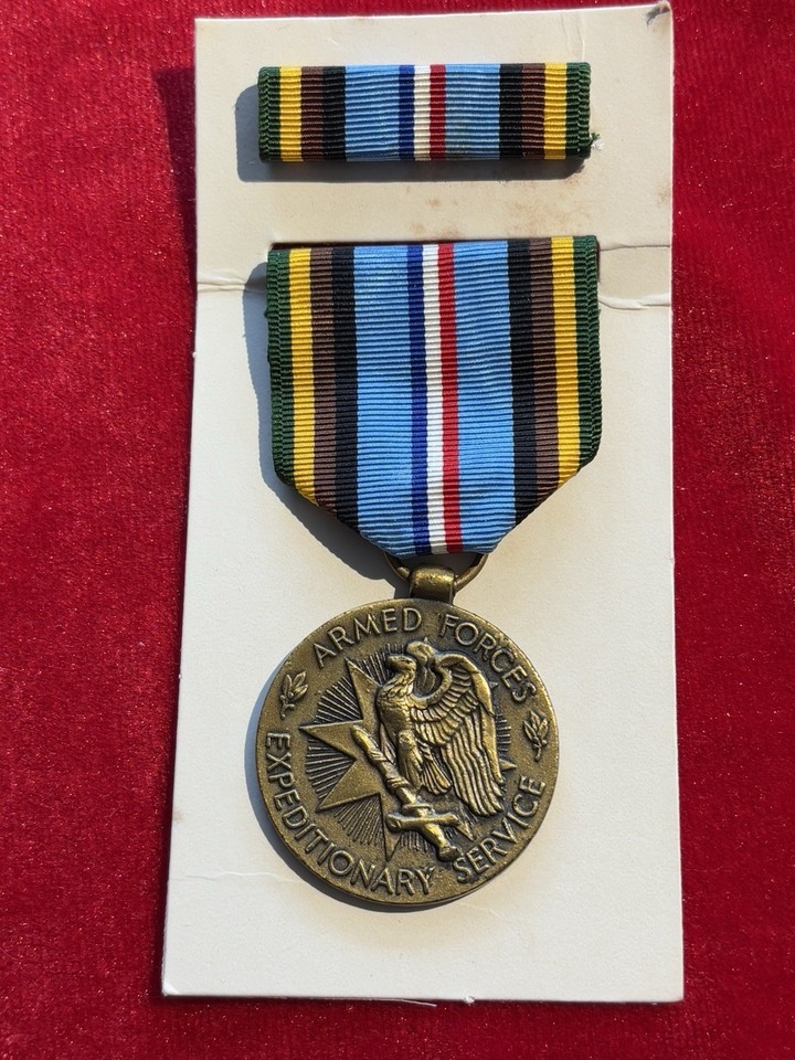 US Military Expeditionary Medal And Ribbon New In Box | eBay