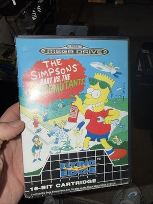Sega Mega Drive the Simpsons: Bart vs. The Space Mutants PAL, Boxed ...