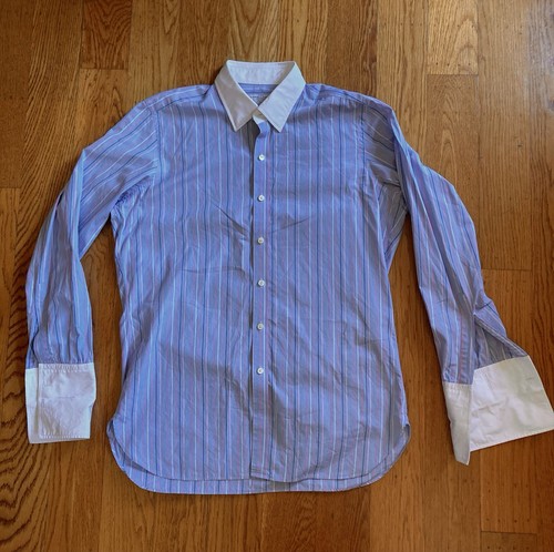 Turnbull & Asser Shirt Mens 16.5 French Cuff Luxury Made In England ...