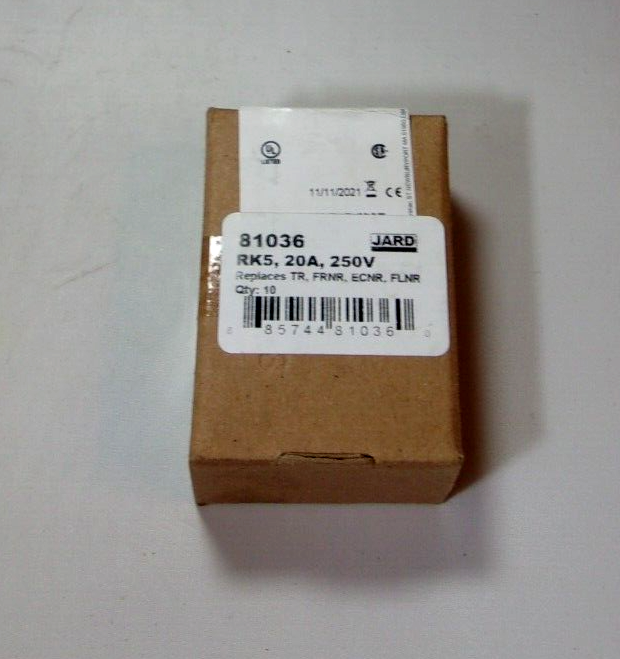 Mersen Ferraz Shawmut TR20R 20 AMP 250 Volt Tri-onic RK5 Fuses -Box Of ...