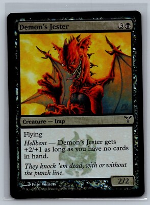 Magic The Gathering Dissension Demon's Jester #42/180 Foil MTG TCG CCG ...