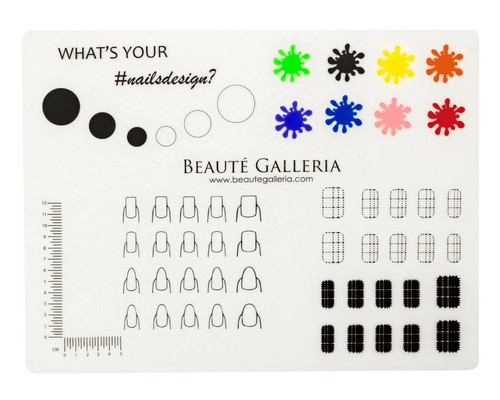 Rollable Nail Art Stamping Mat for Reserve Stamping Nail Decals ...