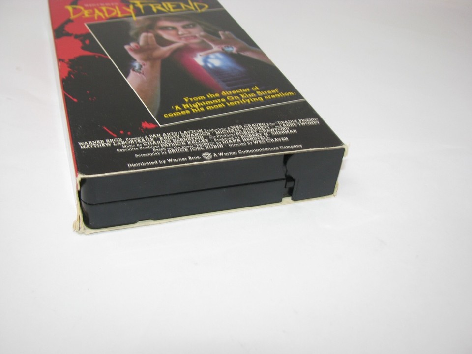 Deadly Friend VHS 1986 Wes Craven Kristy Swanson Horror 85391160137 | eBay
