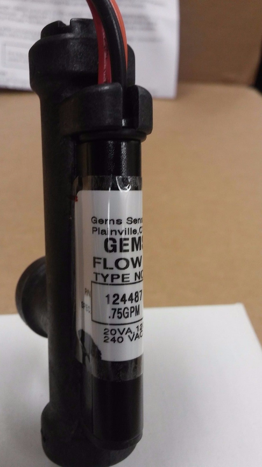 GEMS Sensor FS-5 Piston Type Flow Switch FS-4 Series PN 124487 | eBay
