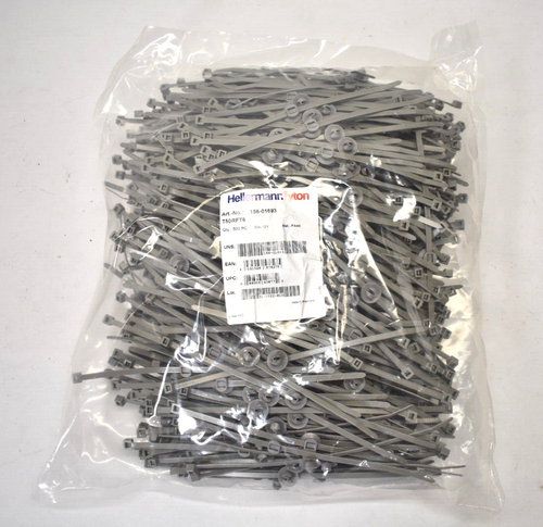 HellermannTyton 500 Piece Fixing Ties For Round Hole 45mm Gray 156 ...