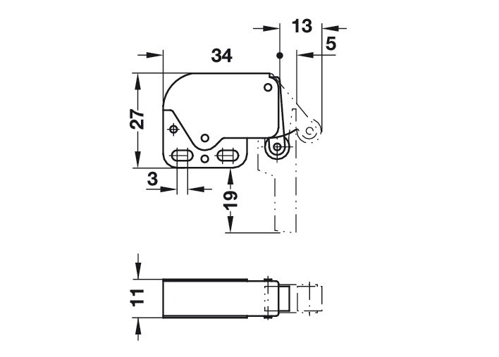 Push To Open Mini Spring Catches Automatic Cabinet Caravan Door Latches ...