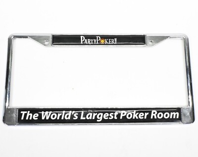 Vtg Metal License Plate Frame for Cars Trucks (Party Poker) | eBay