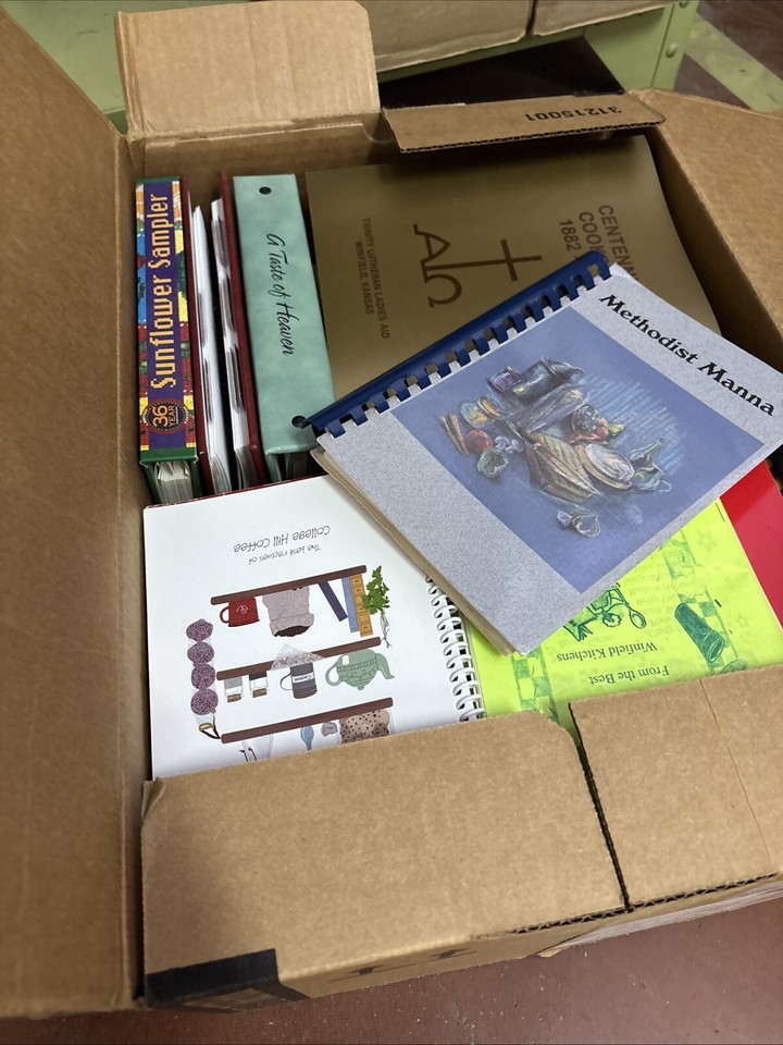 Vintage Church/other Spiral Bound Local Recipe Cookbooks - Random Lot ...