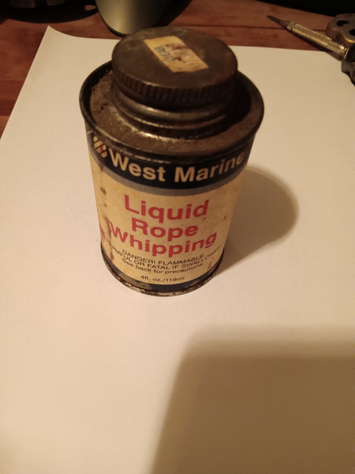 Vintage West Marine Liquid Rope Whipping Metal Can Pre Barcode | eBay