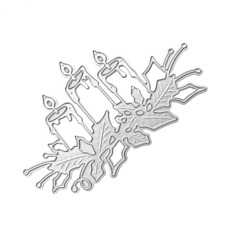 Hollow-out Candles Cutting Dies Metal Embossing Die Cuts Art Stencils ...