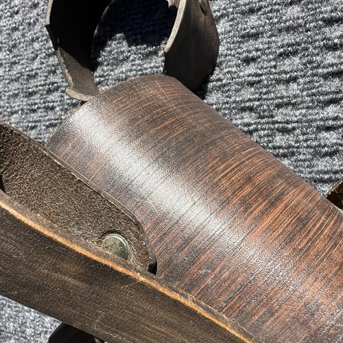 Vintage Handmade Leather Wine Holder With Lock And Key | eBay