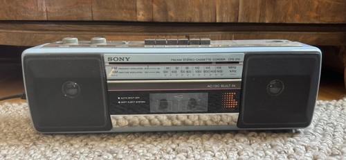 Vintage 1980’s Sony CFS-210 Sound Rider FM/AM Cassette Boombox Blue | eBay