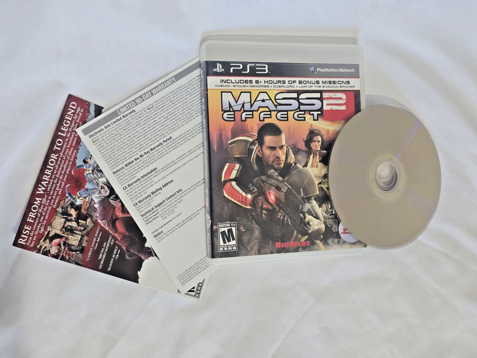 Mass Effect 2 (Sony PlayStation 3 PS3, 2011) Complete with Manual and ...