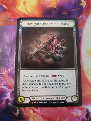 Hexagore, Death Hydra Cold Foil NM Monarch First Edition Flesh and ...