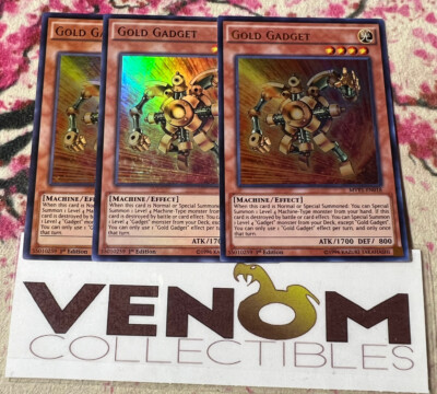3x (M/NM) - Gold Gadget - MVP1-EN018 - Ultra Rare - 1st Edition YuGiOh ...