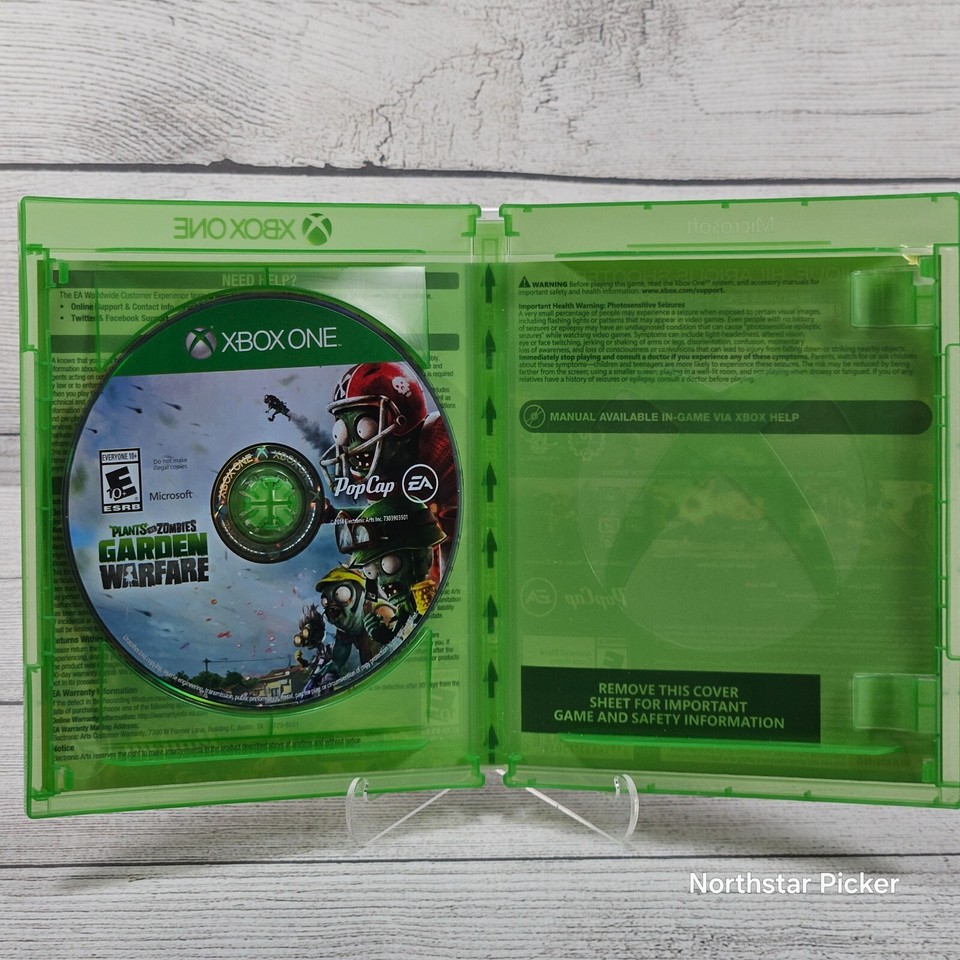 Plants vs. Zombies: Garden Warfare (Xbox One, 2014) Case, Cover & Disc ...
