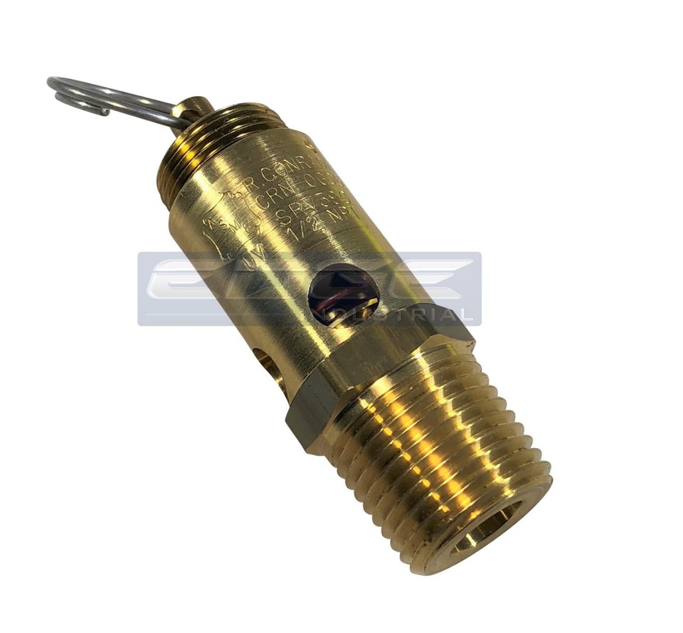 200 PSI SAFETY RELIEF VALVE PRESSURE VESSEL RECEIVER TANK OVER FLOW, 1/ ...