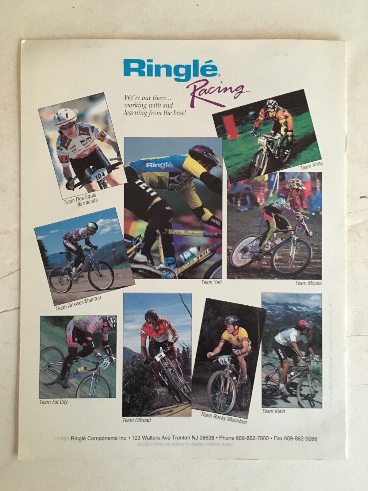 Vintage Original RINGLE Bicycle Catalog 1994 | eBay