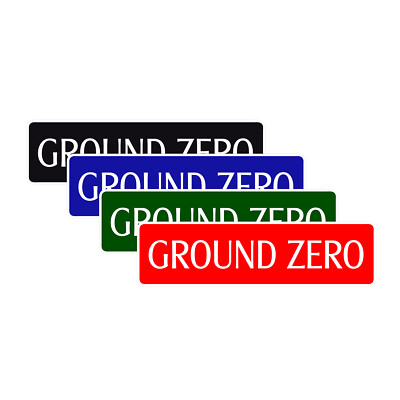 Ground Zero Novelty Street Sign Pentagon World Trade Centre Nuclear ...