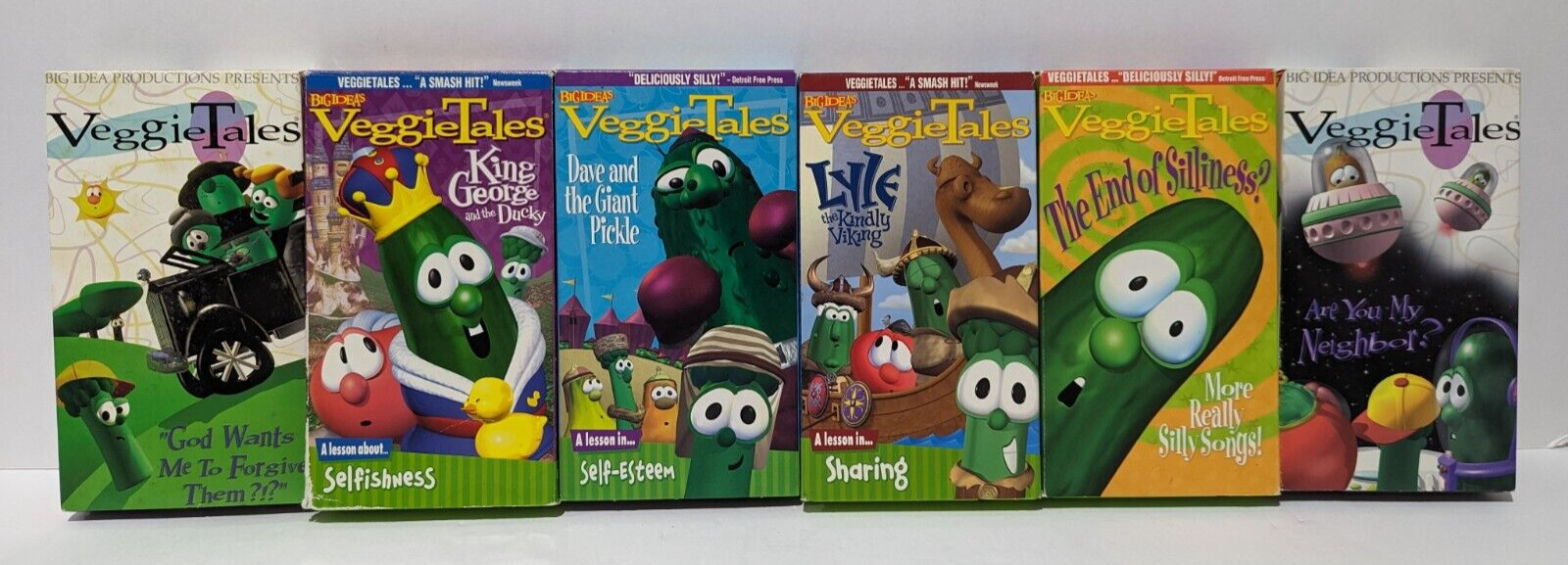 VeggieTales VHS Lot of 6 Vintage Veggie Tales | eBay