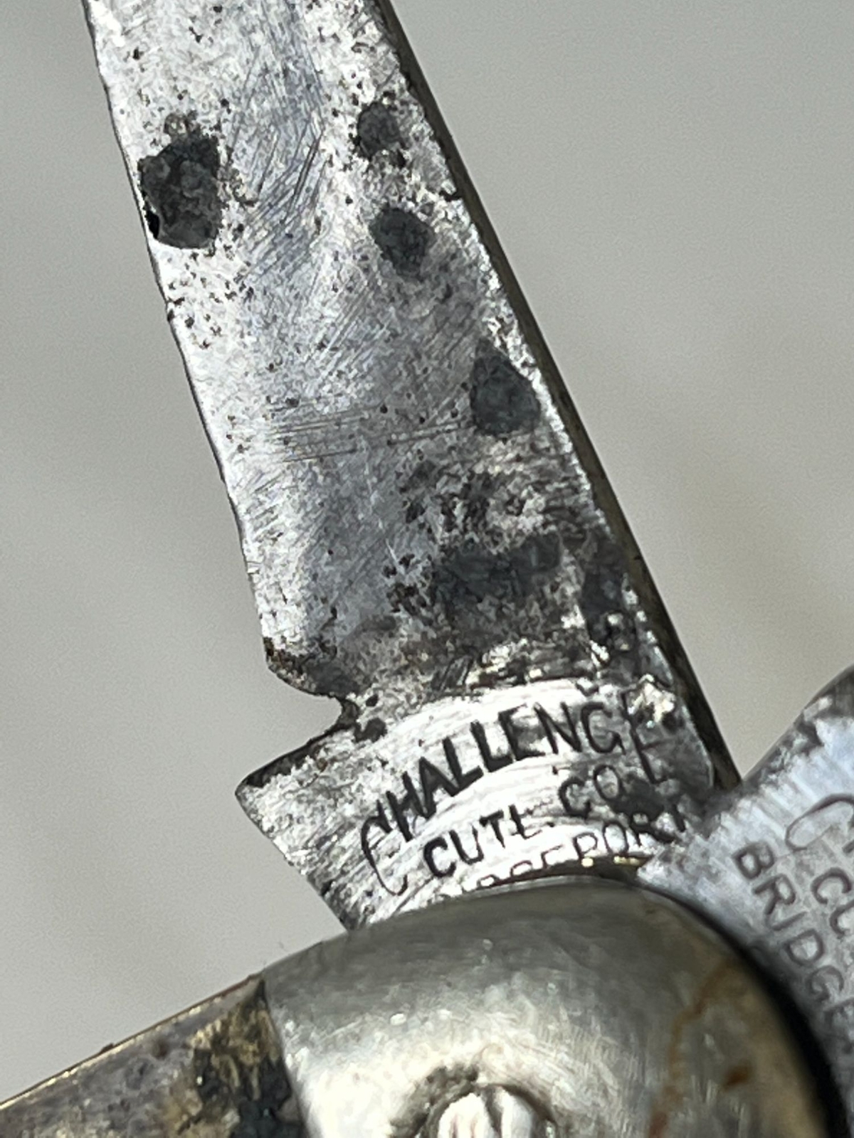 Challenge Cutlery Company Bridgeport Con Stockman Pre 1928 Knife Rough ...