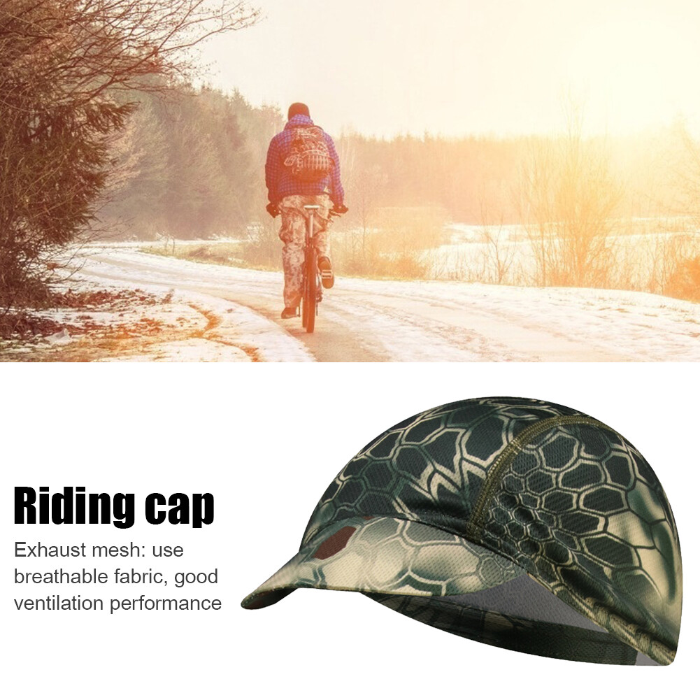 Sunshade Cycling Cap Elastic Outdoor Running Breathable Brim Hat (Green ...
