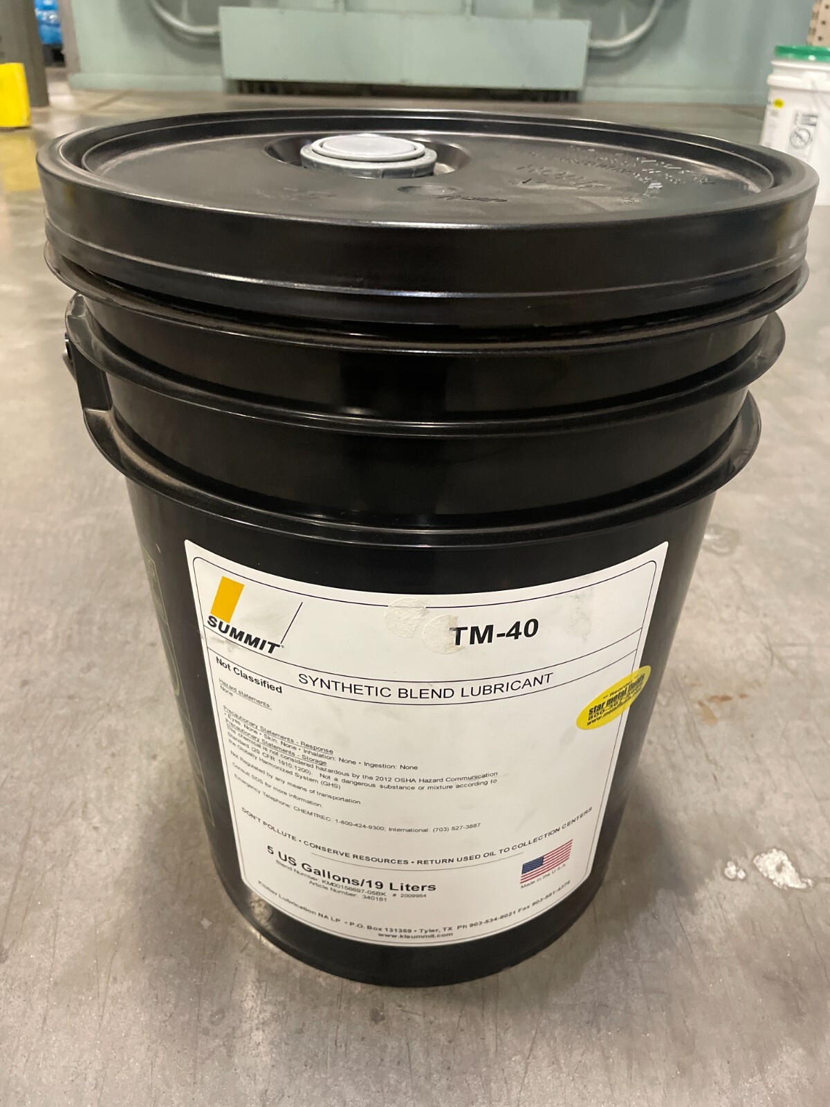 Summit TM-40 Synthetic Compressor Oil-5gl | eBay